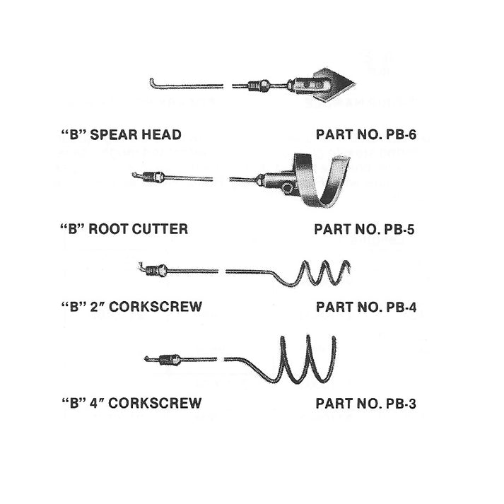 Complete “B” Lateral Plumbing Set | Lateral Drain Cleaning Rod Set ...